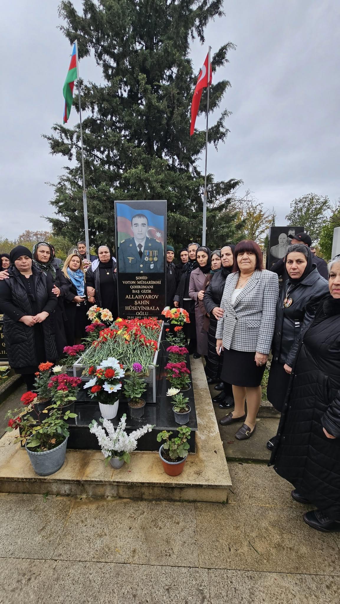 QHT Şəhid Vətən Müharibəsi Qəhrəmanı Şahin Allahyarovun xatirəsini anıb - FOTOLAR